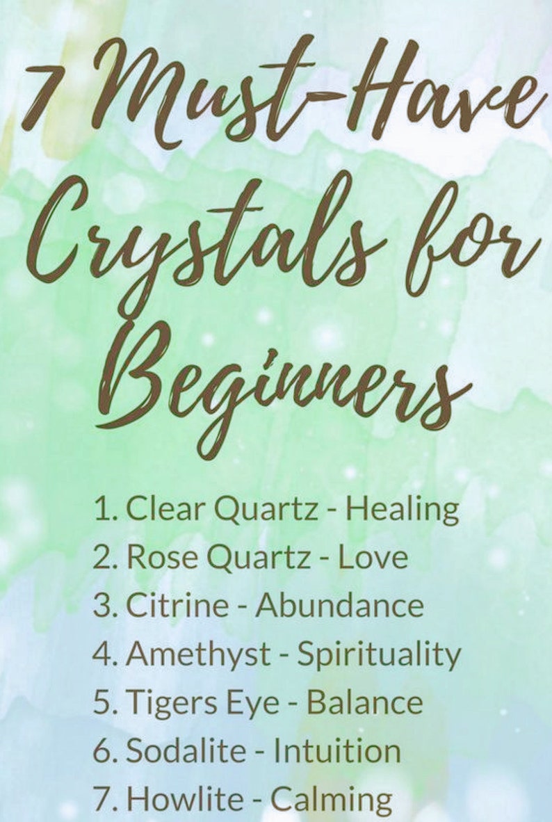 Beginners Guide for Crystals /crystals /meditation /crystal Healing ...