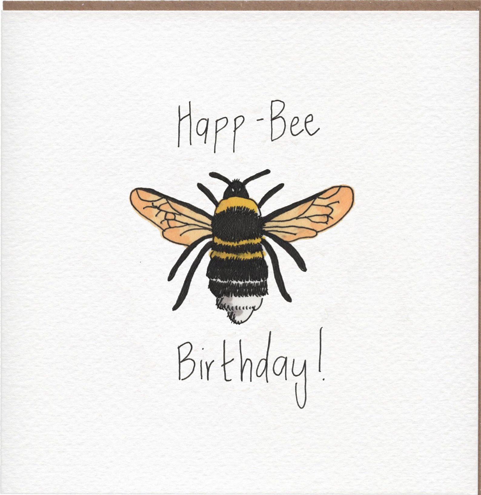 Happbee Birthday Blank Inside Card - Etsy