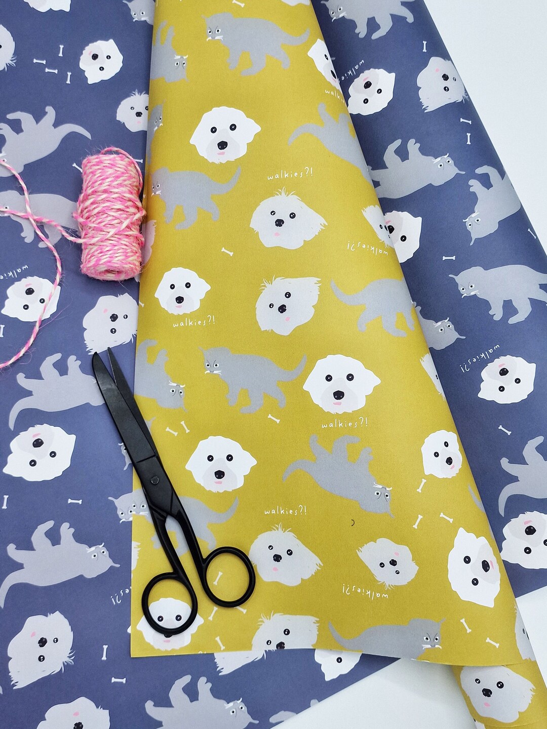 Furry Friends Recyclable Wrapping Paper - Etsy