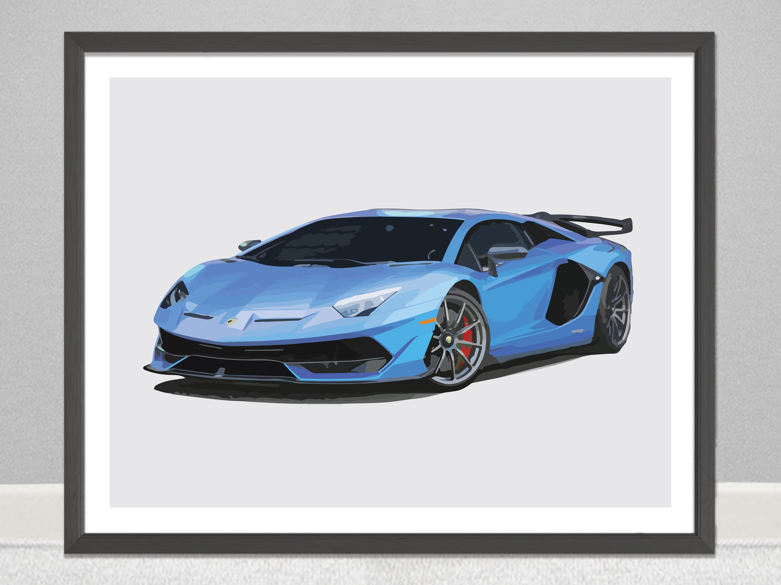 Lamborghini Aventador SVJ, Car Poster, Car Art Print, Hypercar - Etsy