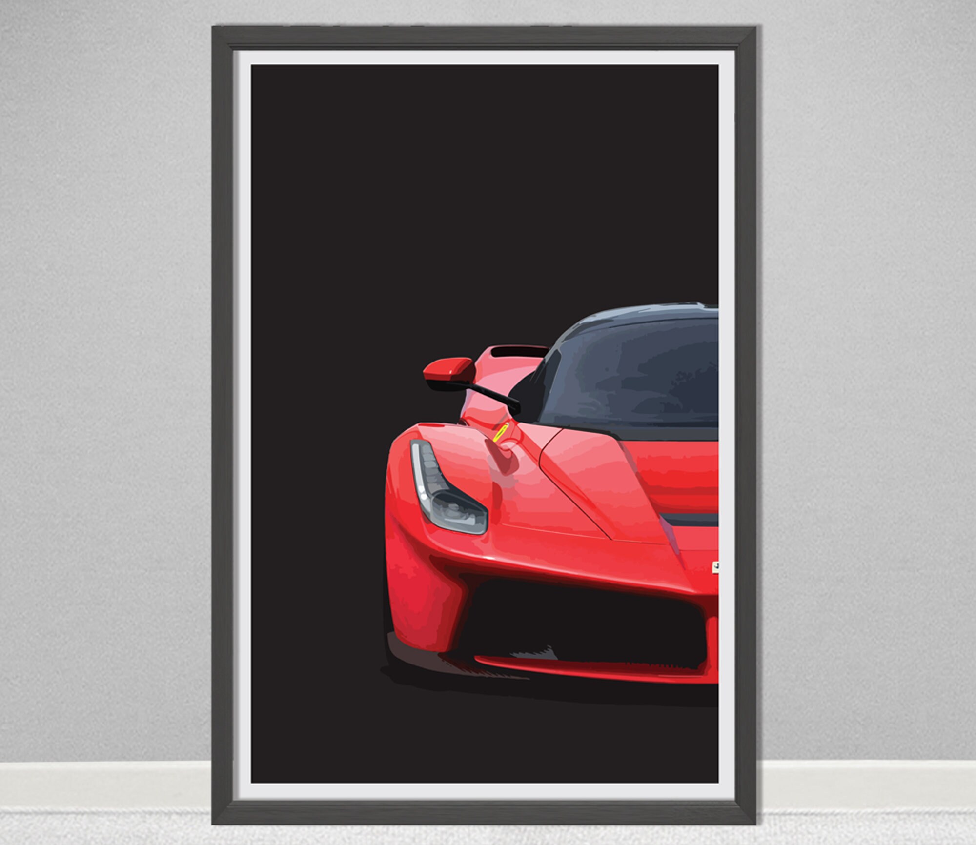 Ferrari LaFerrari Car Art Print | Etsy