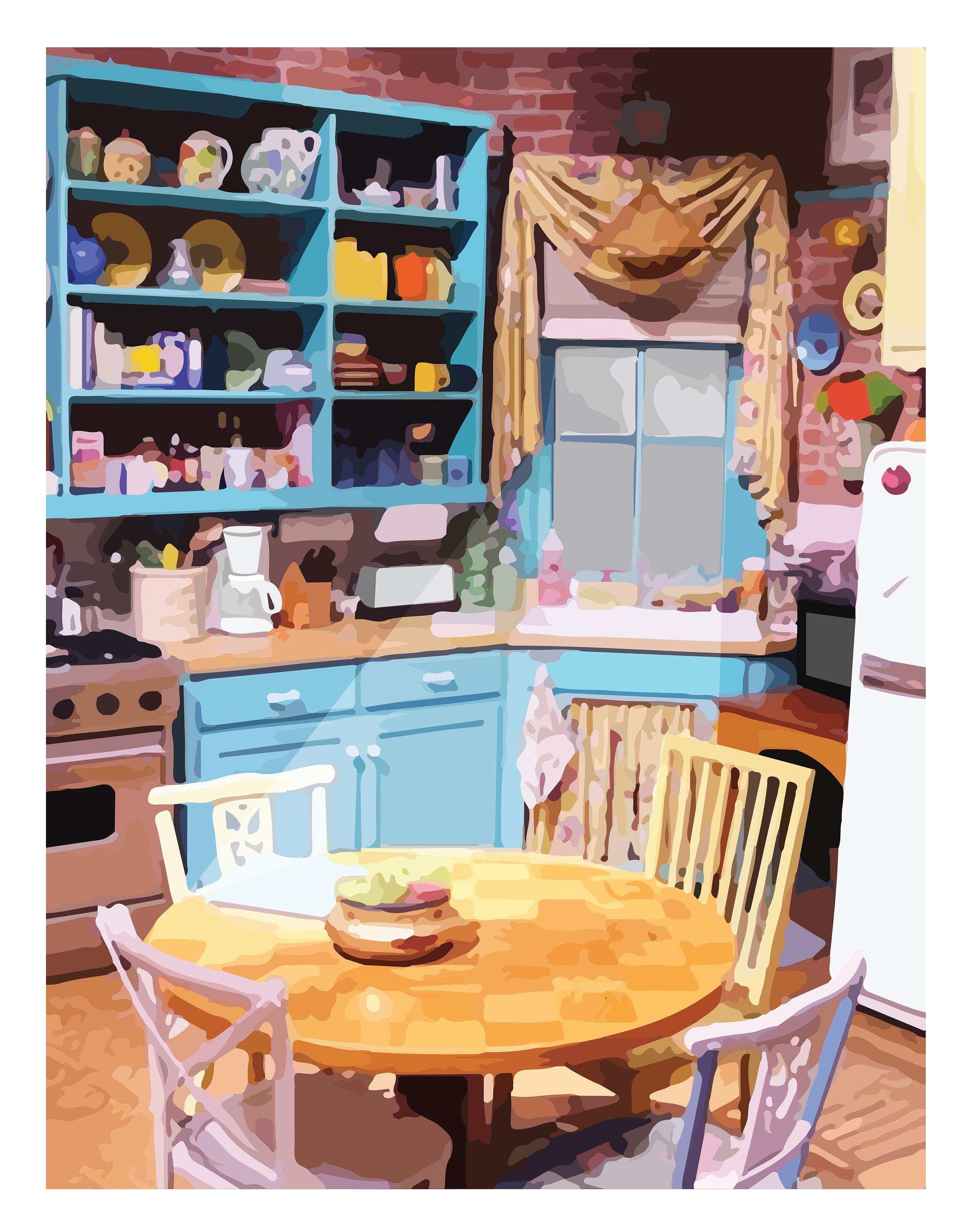 Friends Monica's Apartment Inspired Kitchen Poster Print - Etsy
