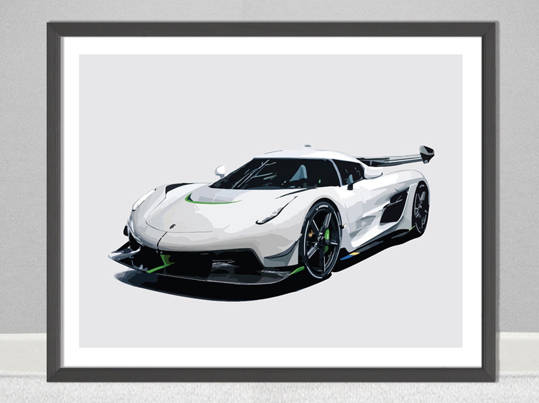 Koenigsegg Jesko Car Art Poster Print - Etsy