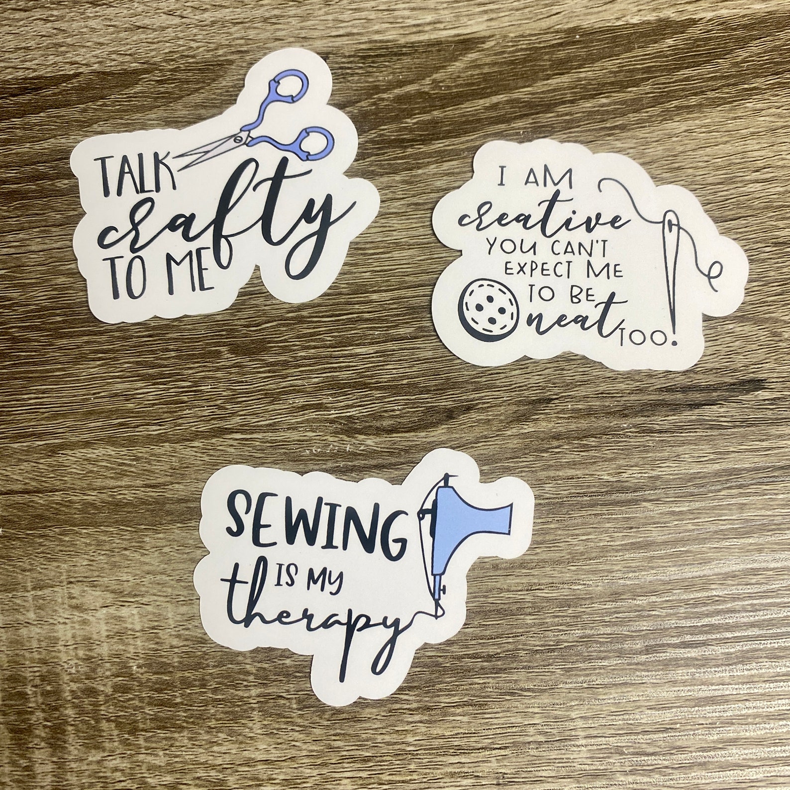 Sewing Stickers Craft Stickers Gifts for Sewists Sewing | Etsy