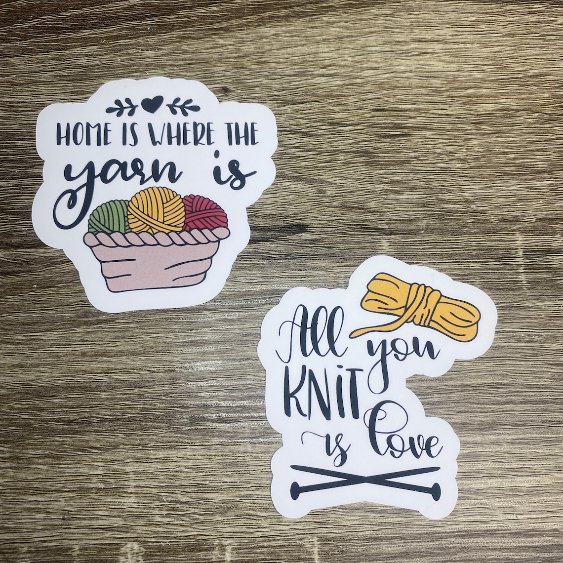 Knitting Stickers Crochet Stickers Gifts for Knitters - Etsy