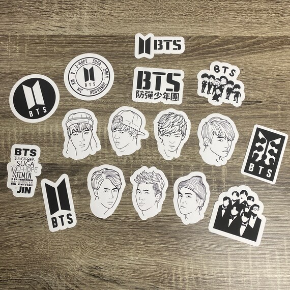 BTS Stickers Die Cut Sticker Laptop Decal Journal Stickers - Etsy