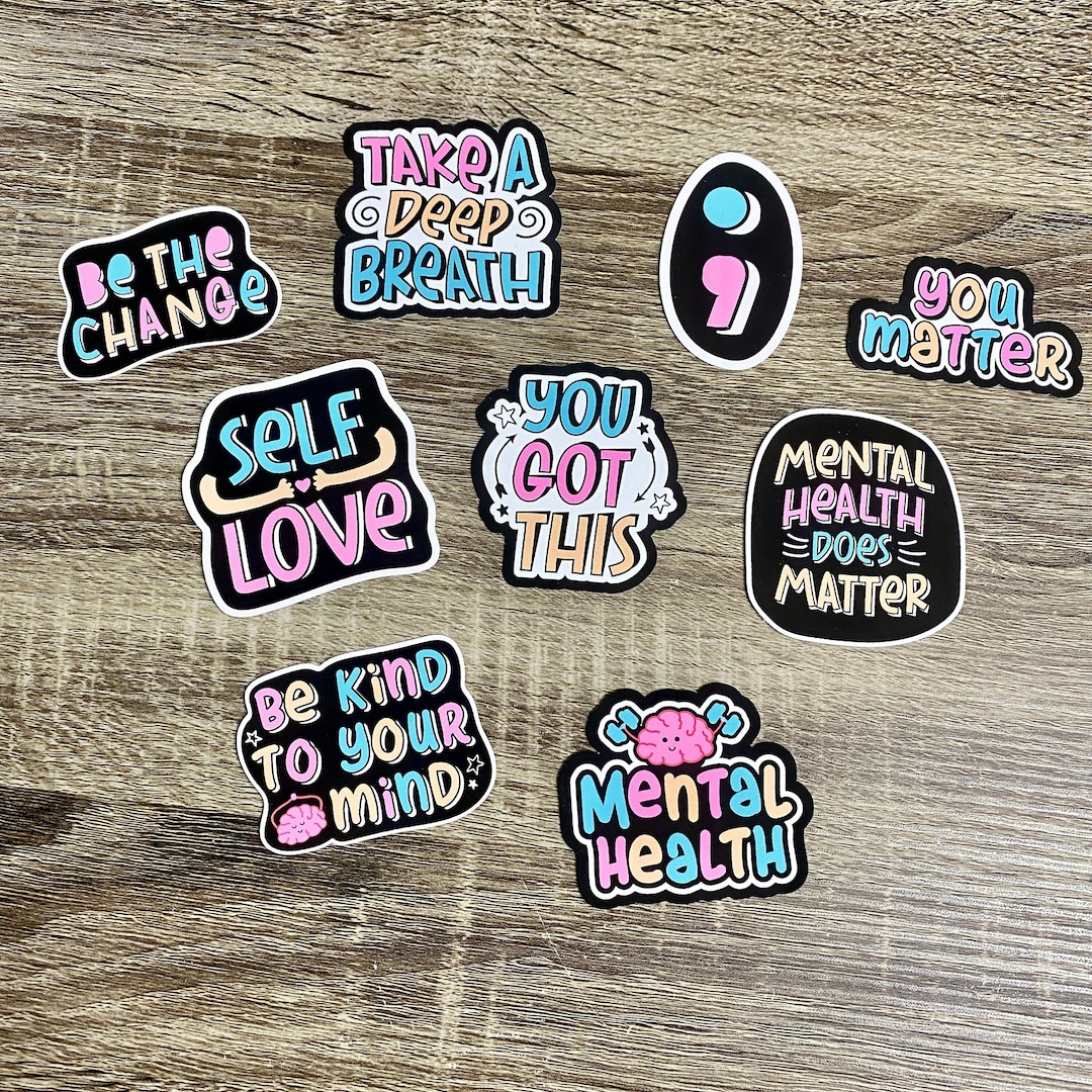Mental Health Sticker Pack, Mental Health Sticker, Mental Health Gift ...
