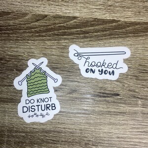 Knitting Stickers, Crochet Stickers, Gifts for Knitters, Crocheting ...