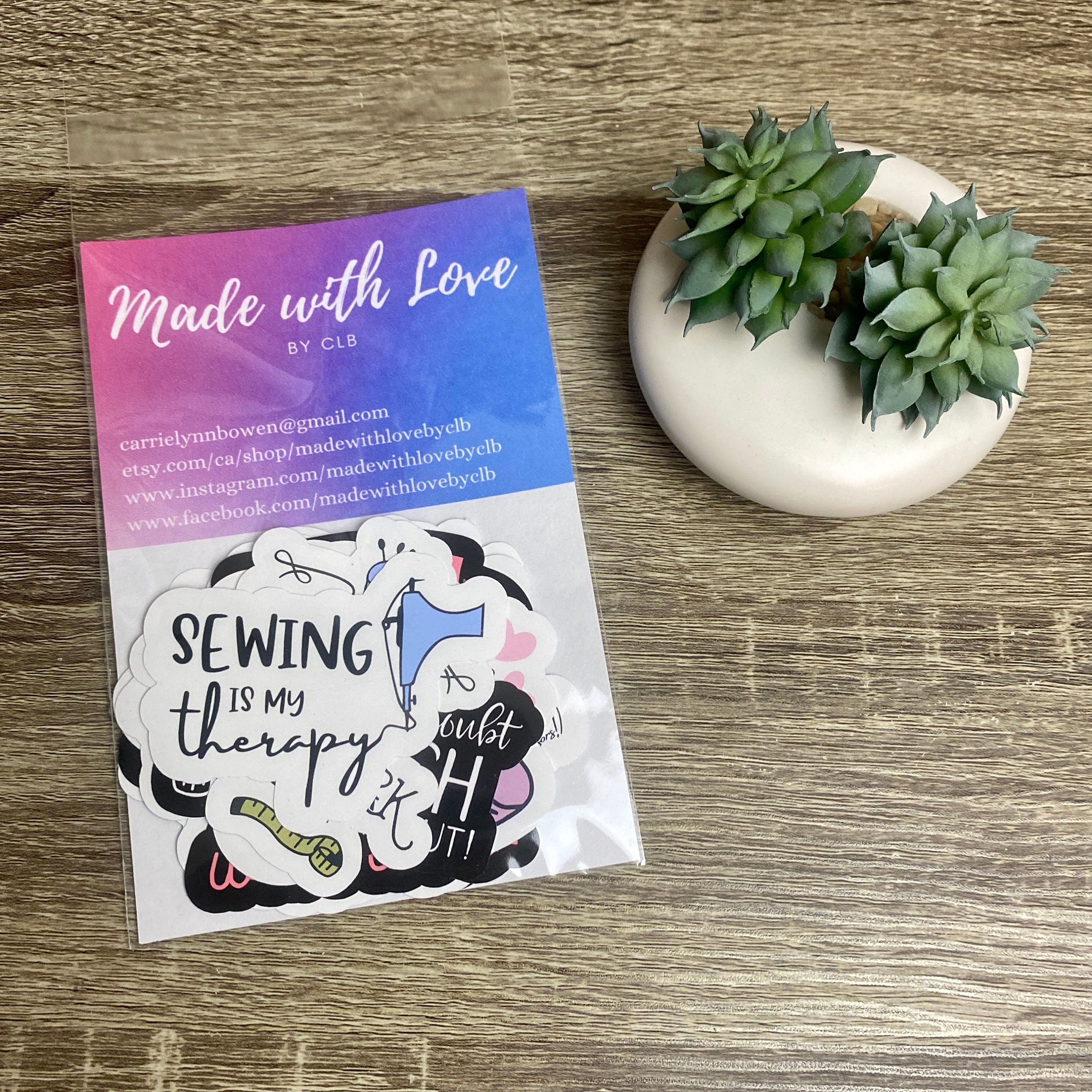 Sewing Stickers Craft Stickers Gifts for Sewists Sewing | Etsy