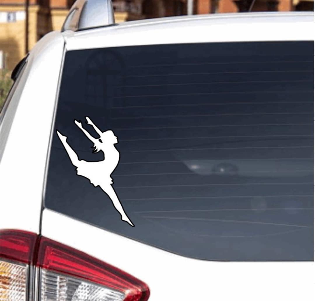 Permanent Dancer Decal Style #7 - Water Bottles, Glasses, Mugs, Car ...