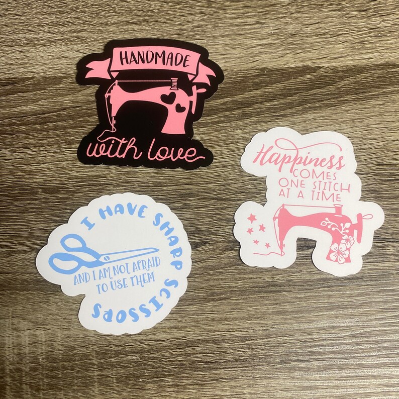 Sewing Stickers Craft Stickers Gifts for Sewists Sewing | Etsy