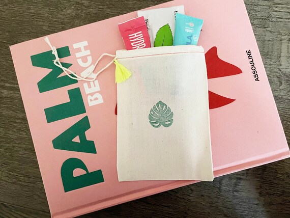 Monstera Leaf Welcome Bag Wedding Welcome Bag Tropical | Etsy