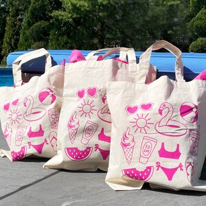 Pool Party Tote Bag, Girls Pool Party Favor, Pool Party Birthday Favor ...