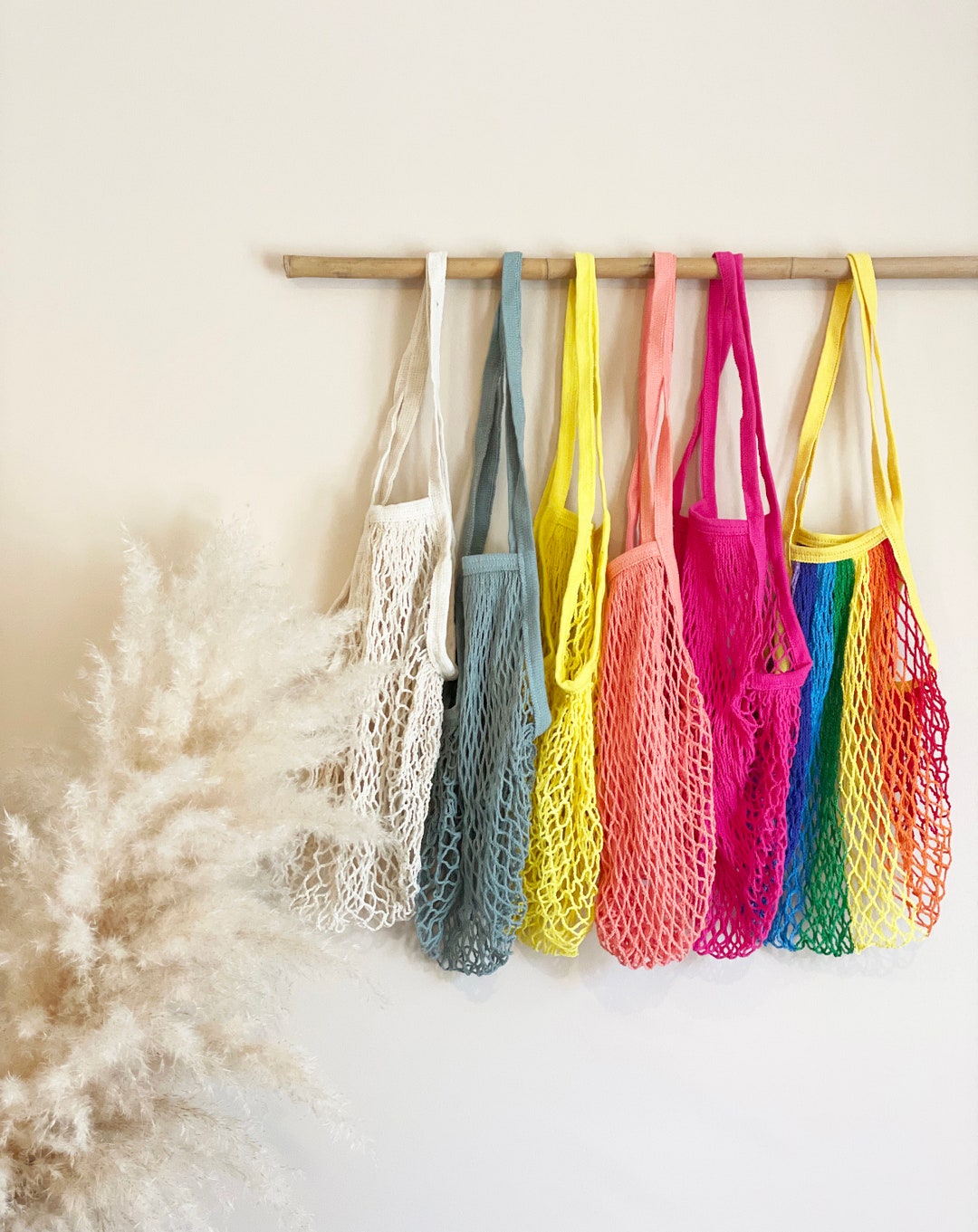 Mesh Cotton Bags, Reusable Mesh Bag, Mesh Beach Bag, Mesh Market Bag - Etsy