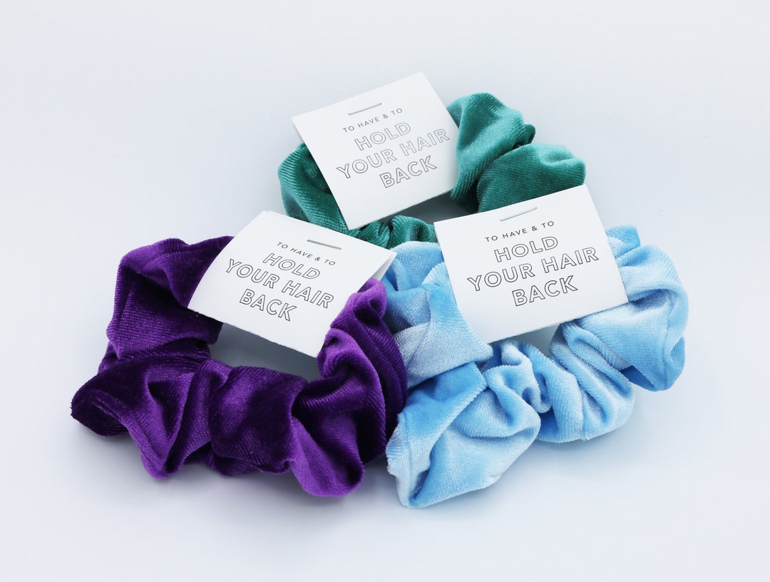 To Have and to Hold Your Hair Back Scrunchies, Bridal Party Favor ...