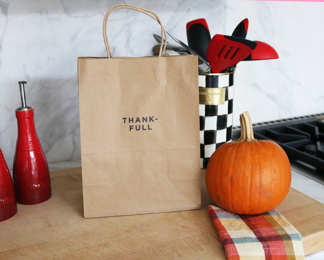 Thanksgiving Leftovers Bag, Thanksgiving Gift Bag, Leftovers Paper Bag ...