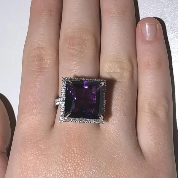 Silver Cocktail Ring - Etsy