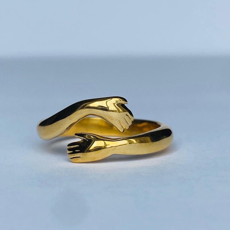Hug Ring Gold - Etsy