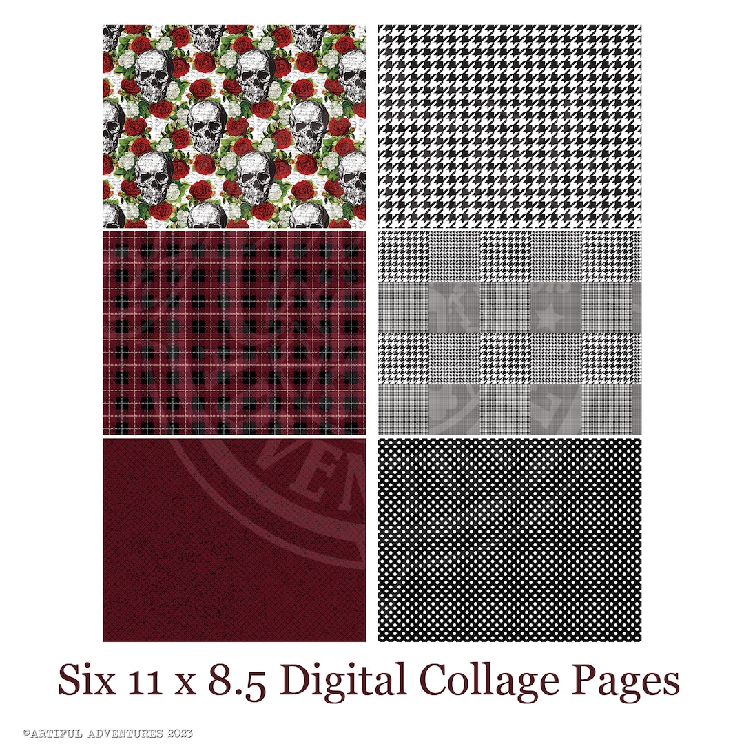 Punks Among Us Digital Collage Papers - Etsy