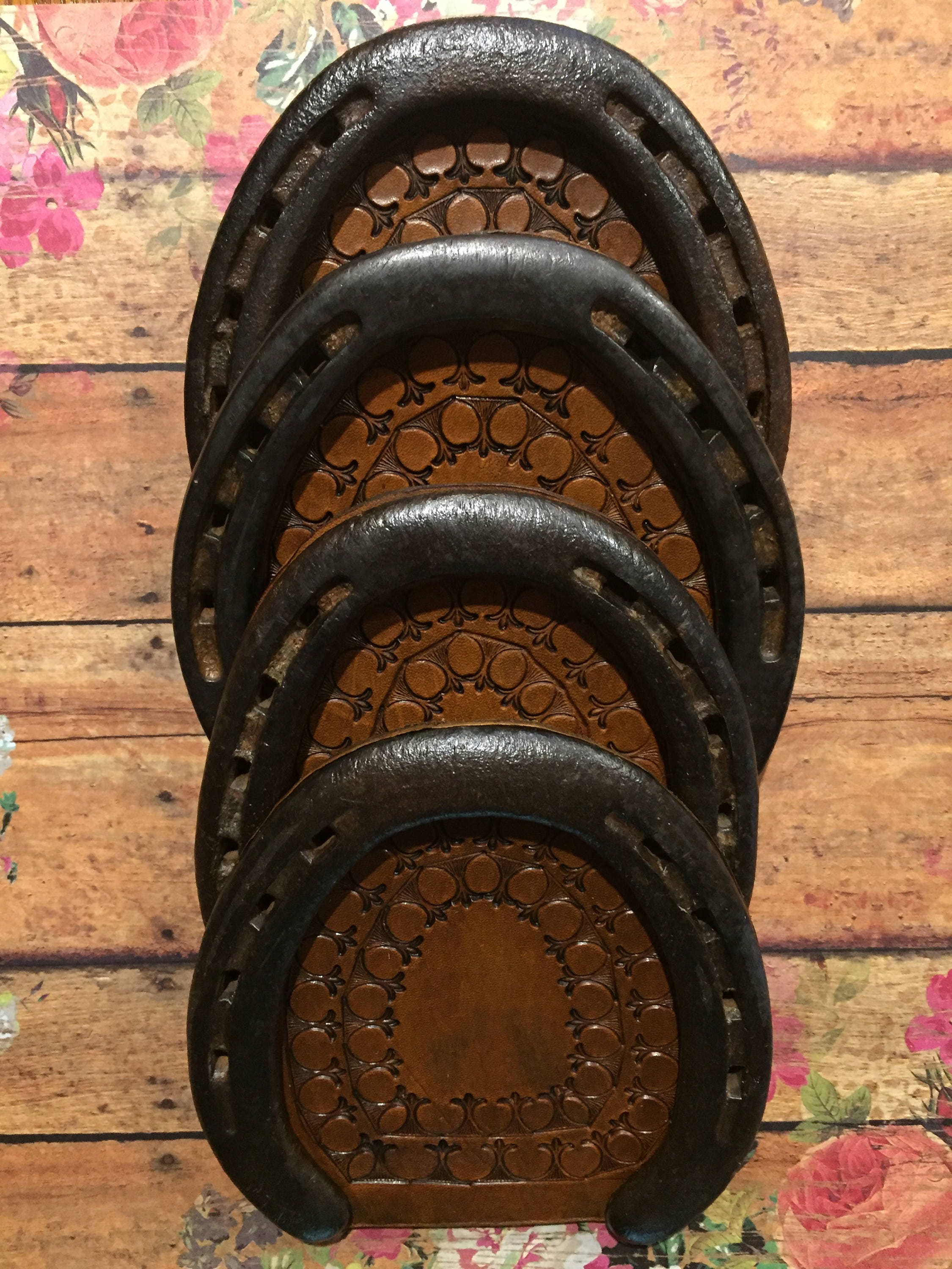 Set of Four Horseshoe Coasters - Etsy