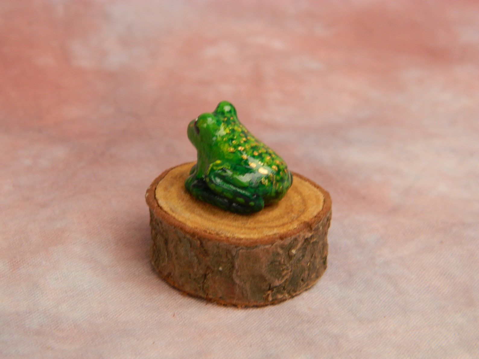 Mini Green Frog Clay Sculpture - Etsy