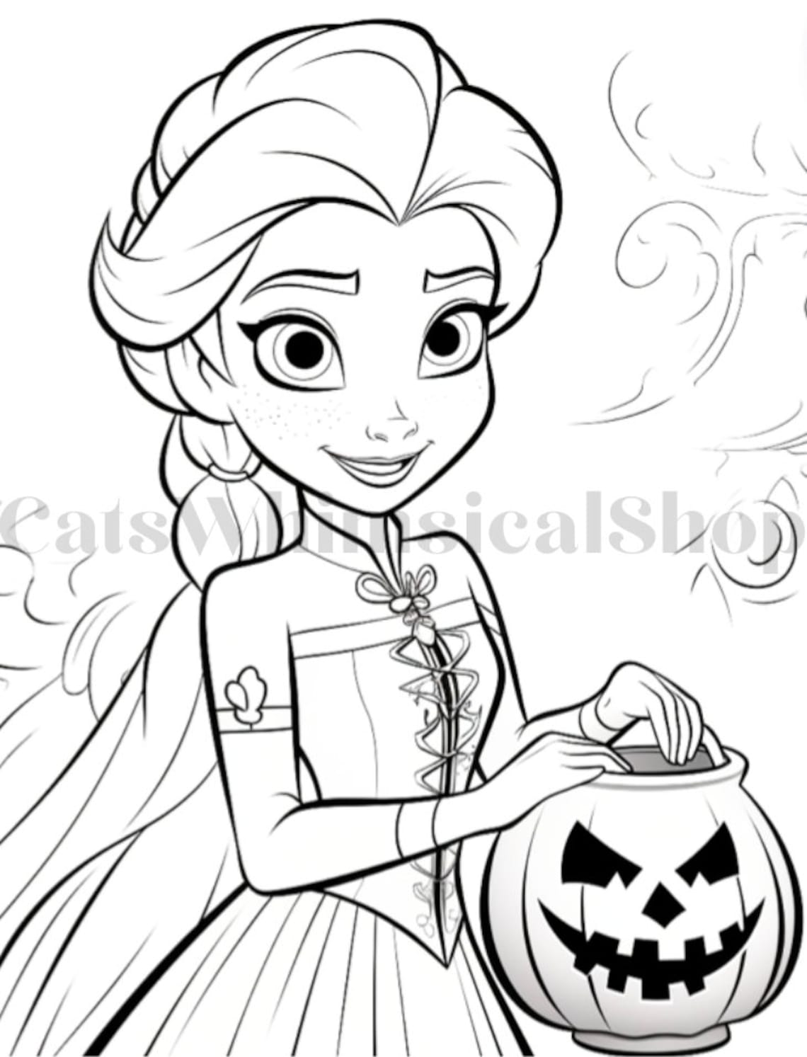 20 Halloween Princess Coloring Pages / Kids Coloring / Printable PDF ...