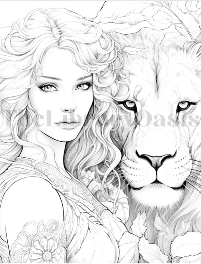 15 Women Spirit Animal Coloring Pages / Printable PDF / Instant ...