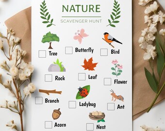 Fall Scavenger Hunt / Kids Activity / Outdoor Activity / Printable PDF ...