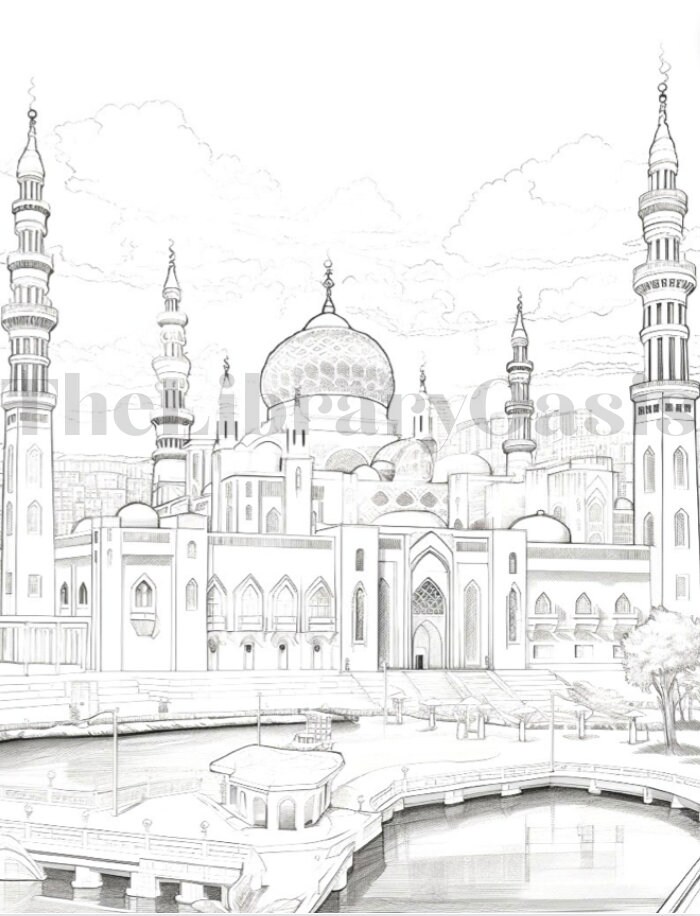 20 Travel Coloring Pages / World Cities / High Detail / Adult Coloring ...