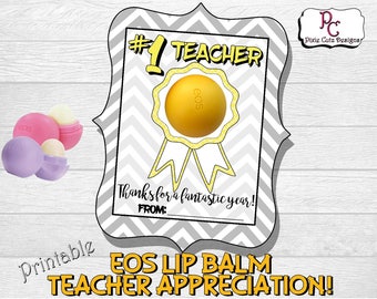 Editable Lip Balm Holder Teacher Appreciation Week You're the Balm ...