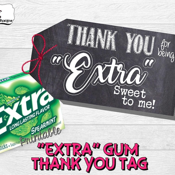 Extra Gum Thank You - Etsy