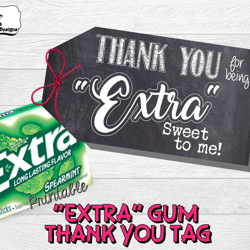Gum Thank You - Etsy