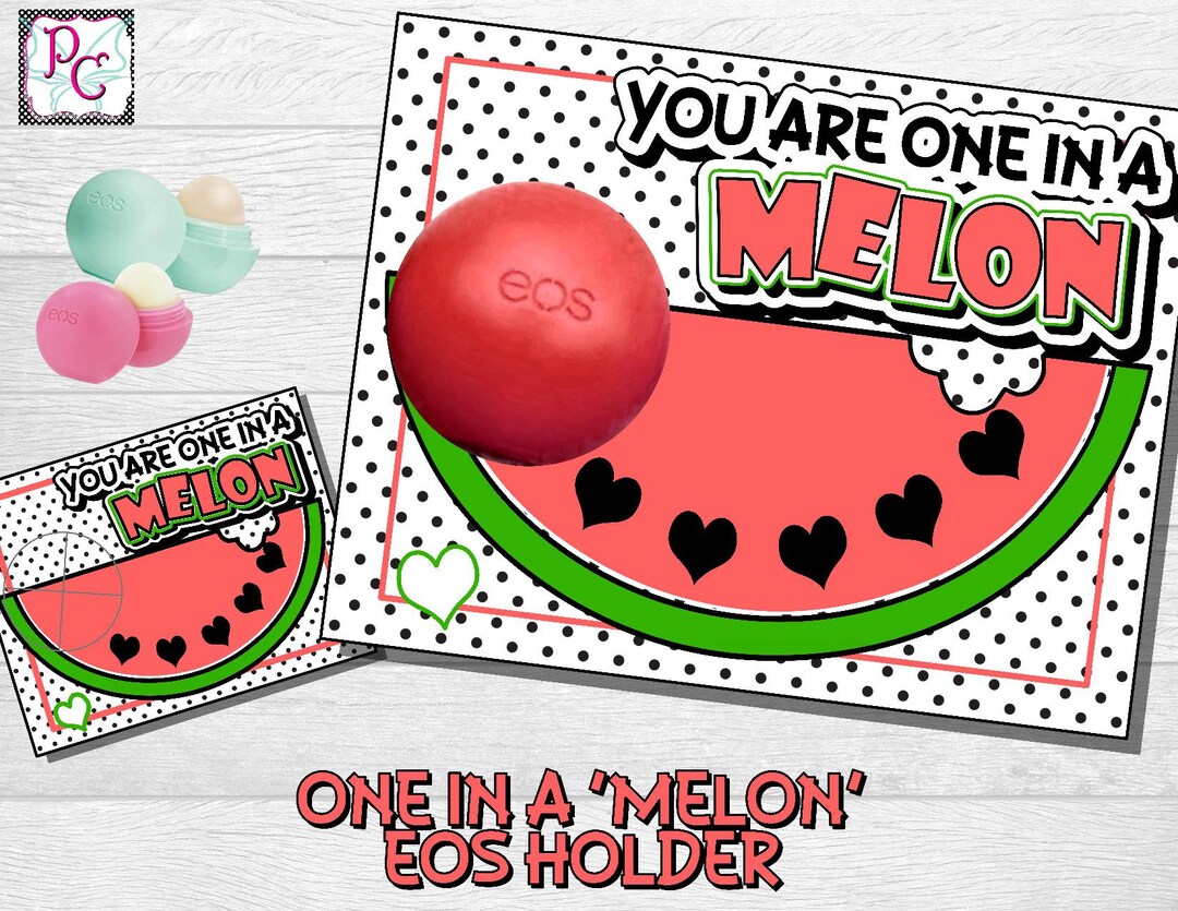 One in a Melon Tag; Teacher Appreciation Gift; Eos Holder; Teacher Gift ...