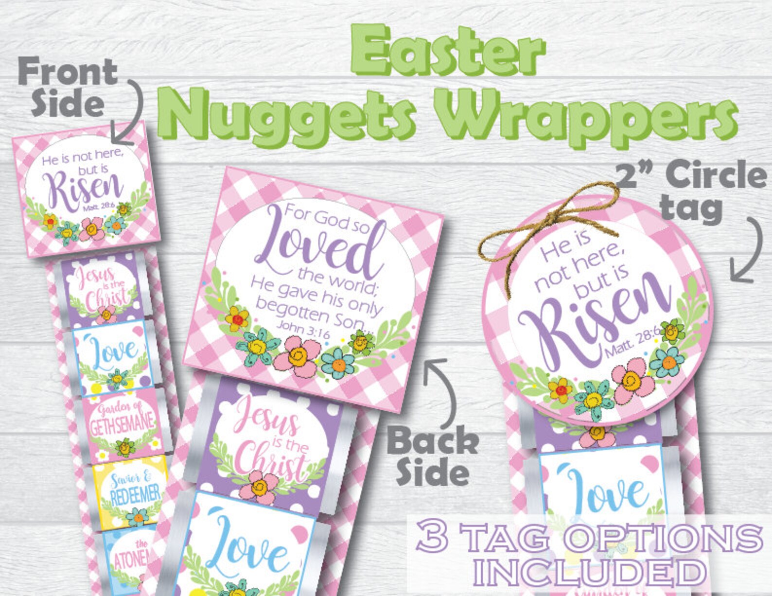Easter Hershey Nuggets Wrappers; Easter Chocolate Gift; Easter Gift for ...