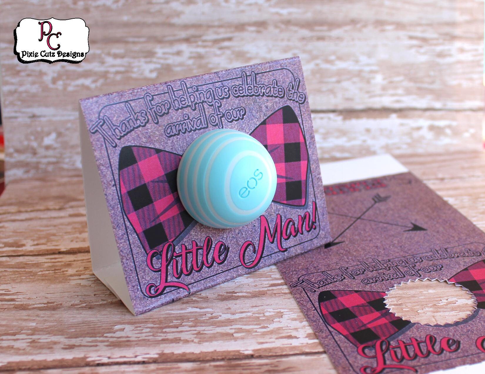 EOS Baby Shower Favor; EOS Holder; Plaid Baby Shower; EOS Favor; Baby ...