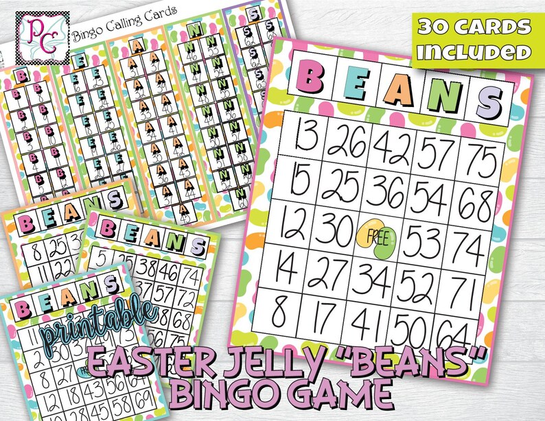 Easter Bingo; Bingo; Easter Printable Bingo Game; Church Game; Sunday ...
