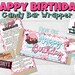 Happy Birthday Candy Bar Wrapper Birthday Candy Bar Wrapper Birthday ...