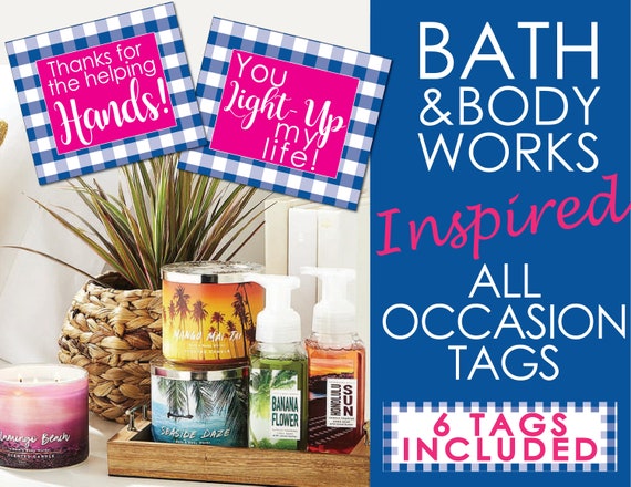 Bath and Body Works Inspired Gift Tags Teacher Tag Lotion - Etsy