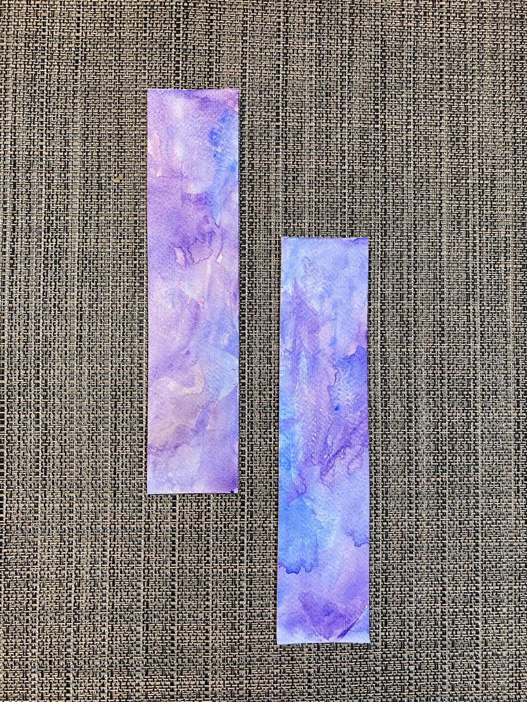 Hand-painted Purple and Blue Bookmarks, Set of Two Gift - Etsy