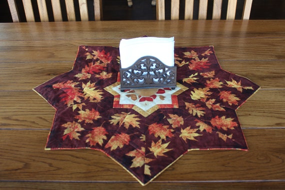 Extra Large Star Shaped Table Topper Amber Reflections - Etsy