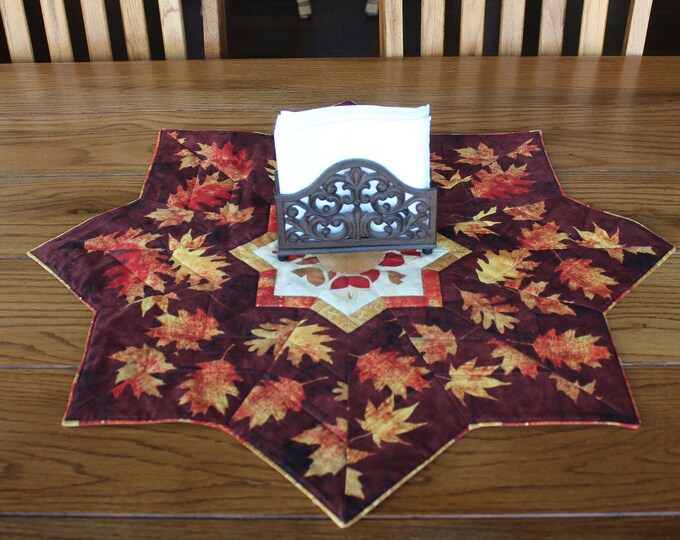 Extra Large Star Shaped Table Topper Amber Reflections 30 Handmade ...