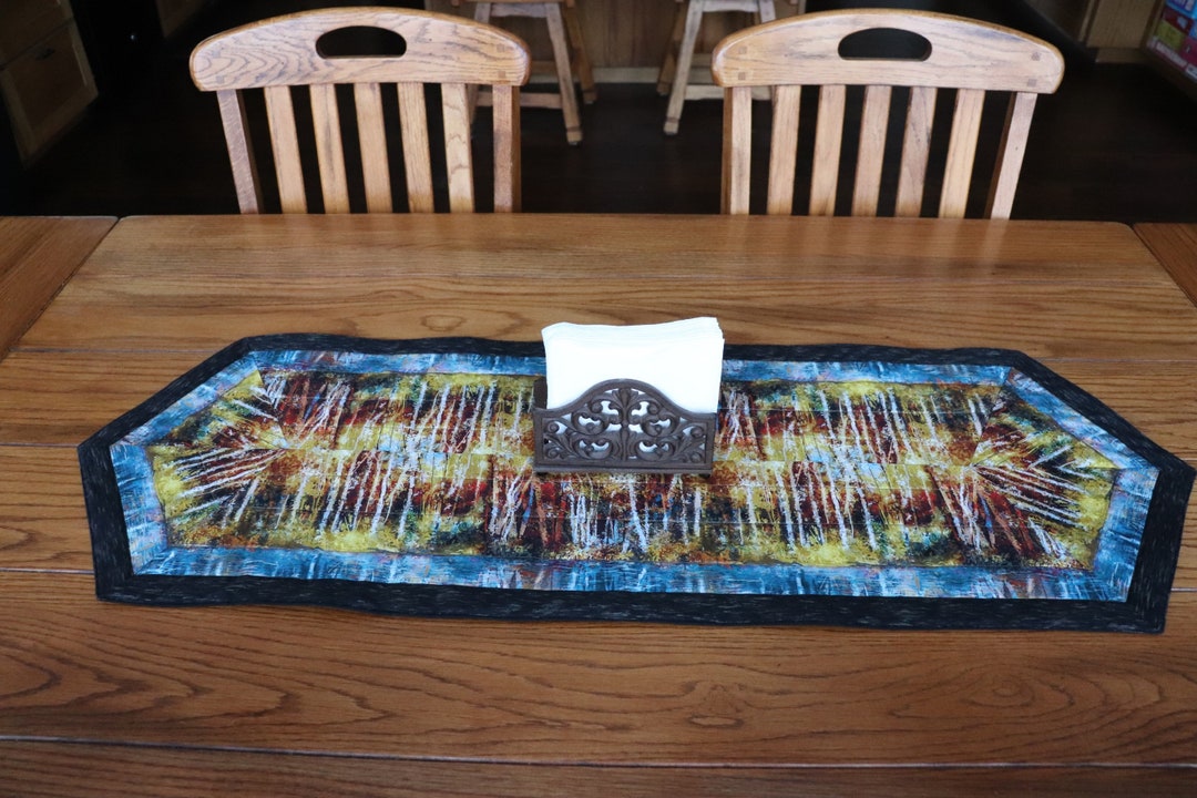 Fall Beauty Super Extra Long, Oblong Table Topper Aspen Reflections 16 ...