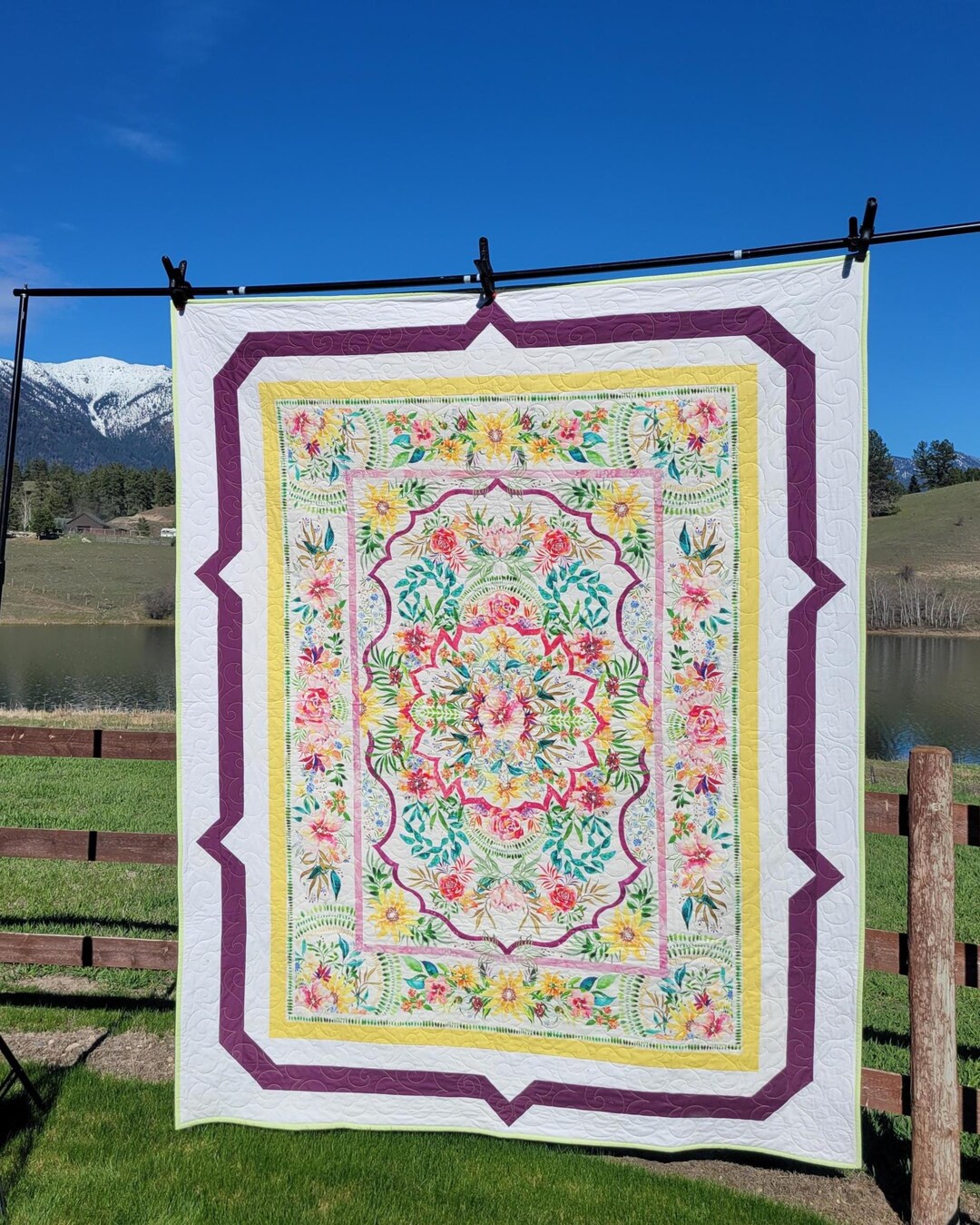 Superbloom - Handmade Quilt, Queen Size - 80" by 100" - Etsy