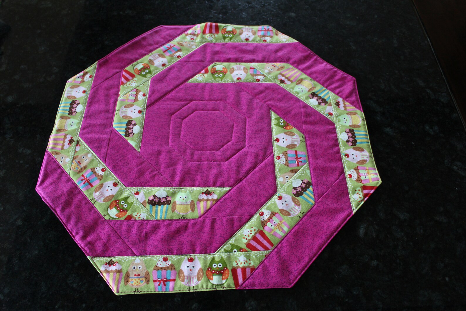 Fun Spiral Octagonal Table Topper 23 in Hot Pink - Etsy Hong Kong