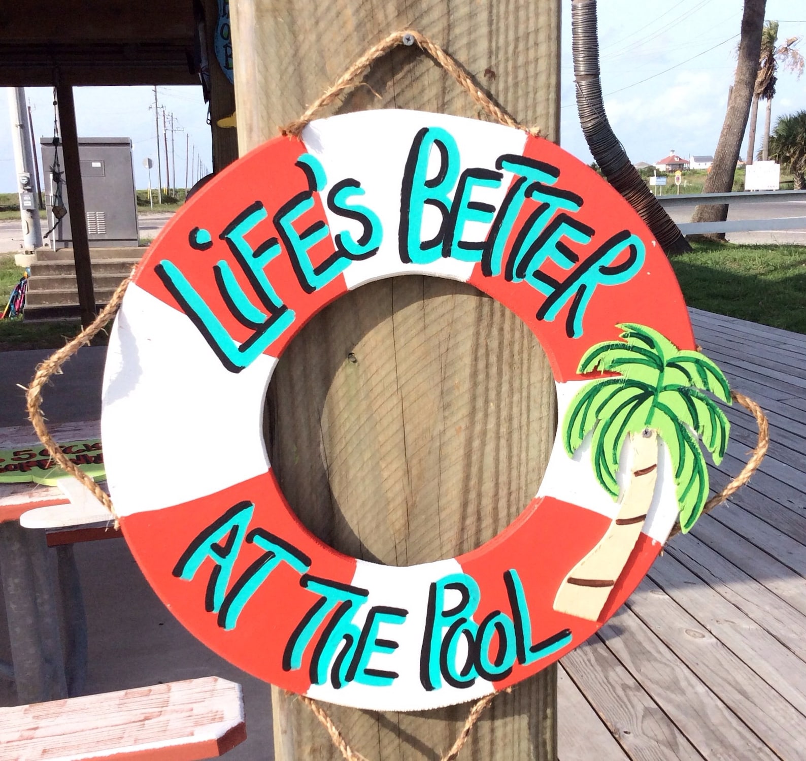 Life's Better at the Pool Life Ring. (please Note Description) - Etsy