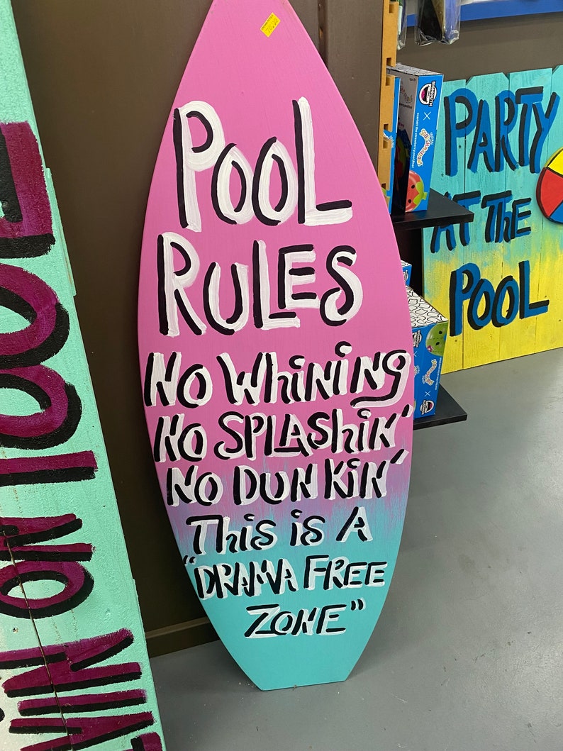POOL RULES - Etsy