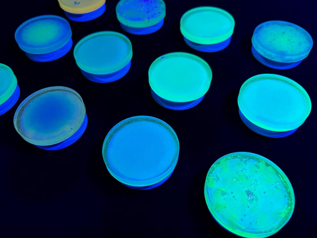 Yellow Green Ultraviolet Reactive Resin Popsocket Phone Grips for ...