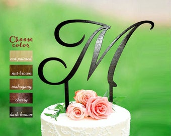 Letter m cake topper | Etsy