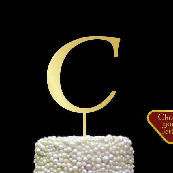 Monogram Cake Topper - Etsy