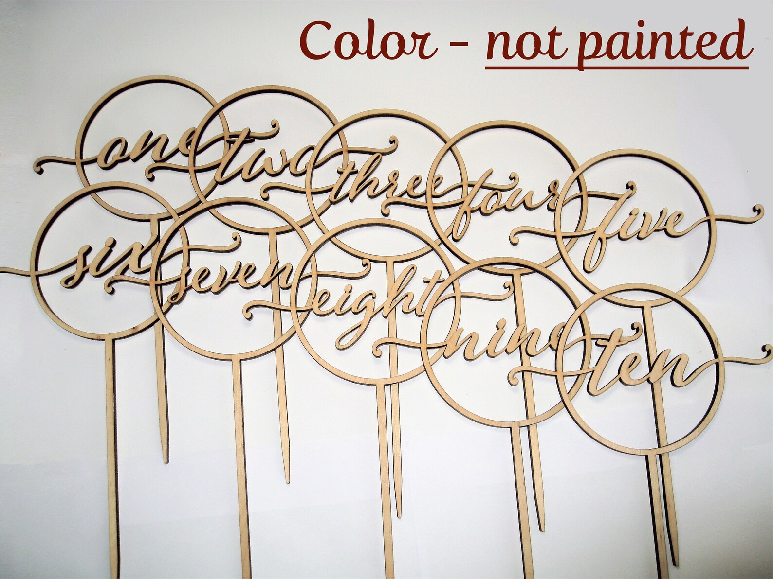 Wooden Table Numbers Table Numbers on Sticks Table Numbers - Etsy